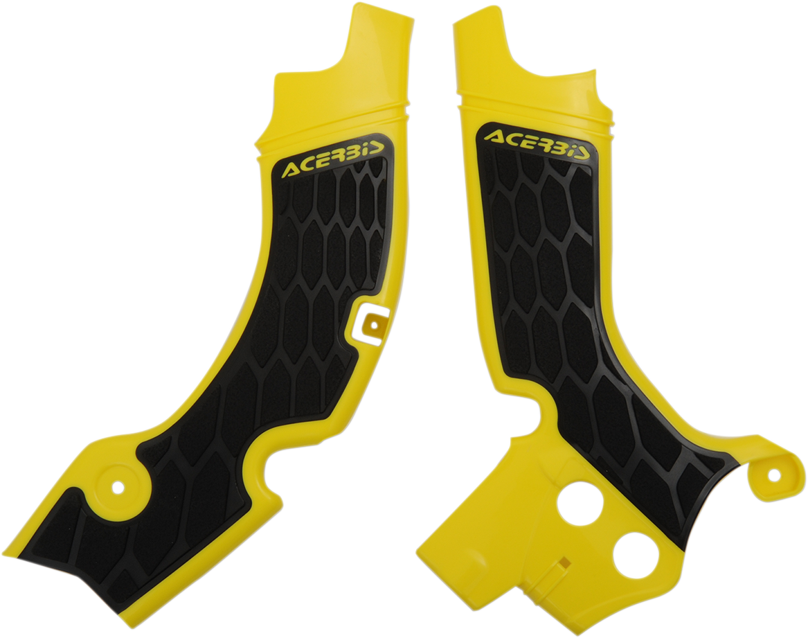 ACERBIS X Grip Frame Guards Yellow Black Suzuki RMZ450 08-17 | eBay