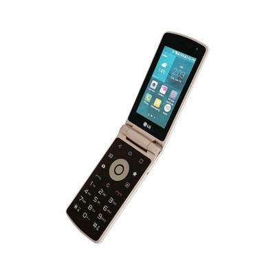 LG Smart Folder X100s Flip Button Cell Mobile Phone 16GB White SIM FREE ...