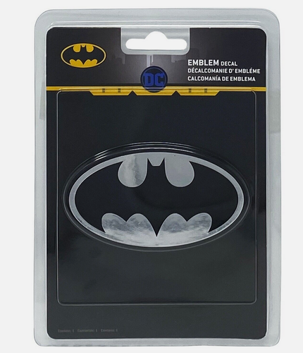 New DC COMICS Batman Logo Injection Molded Chrome Color Licensed 3-D ...