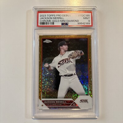 2023 Topps Pro Debut Chrome Jackson Merrill PDC-165 Gold Diamond /50 ...