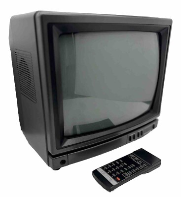 Working Vintage Sears 13" CRT Television Retro 80s TV w/Original Remote ...