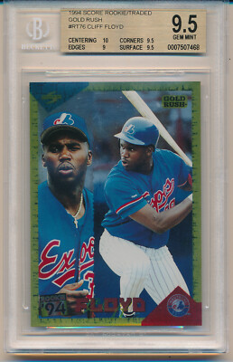 1994 Score Rookie & Traded Gold Rush Cliff Floyd (#RT5) BGS 9.5 BGS | eBay