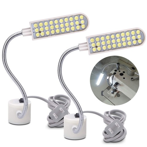 2 Pack 30 LED Sewing Machine Light, Magnetic Base,Gooseneck Work Lamp ...