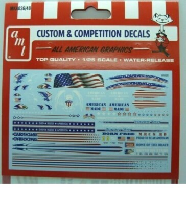 AMT 1/25 All American Graphics Custom Decals | eBay