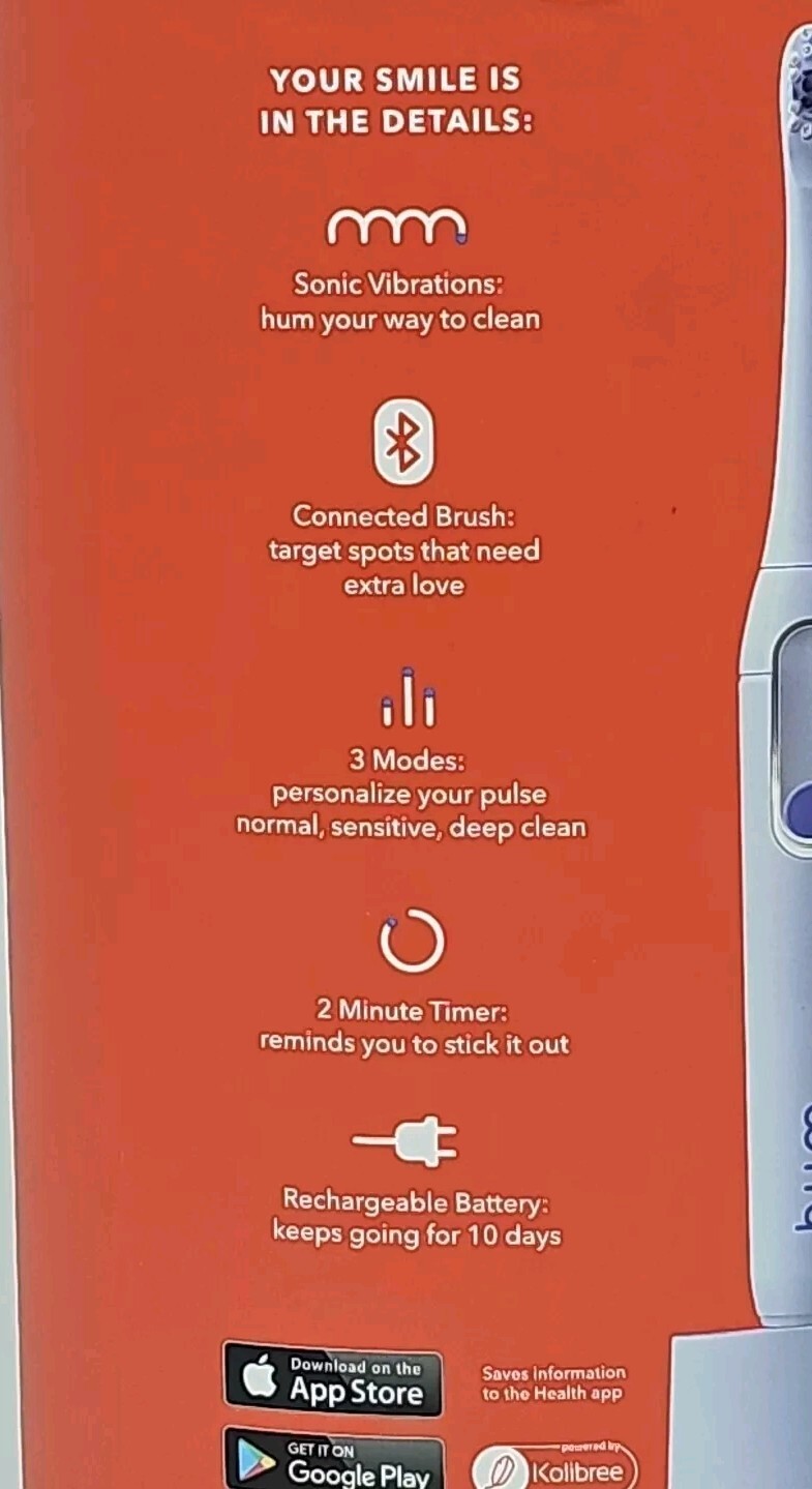 Colgate HUM Smart Rechargeable Electric Toothbrush - Blue for sale ...