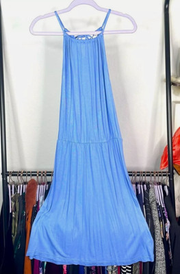 Old Navy Women's Cornflower Blue Jersey Knit Sundress Lightweight Fit ...