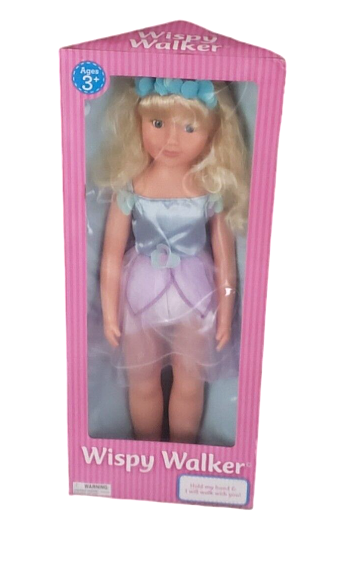 Uneeda Girl's 27 Inch Life-Size Wispy Walker 'Walk With Me' Doll Blue ...