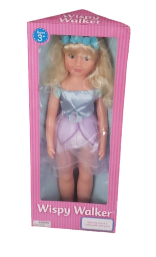 WISPY WALKER WALKING DOLL 27” DOLL BLOND HAIR DARK BLUE EYES UNEEDA for ...
