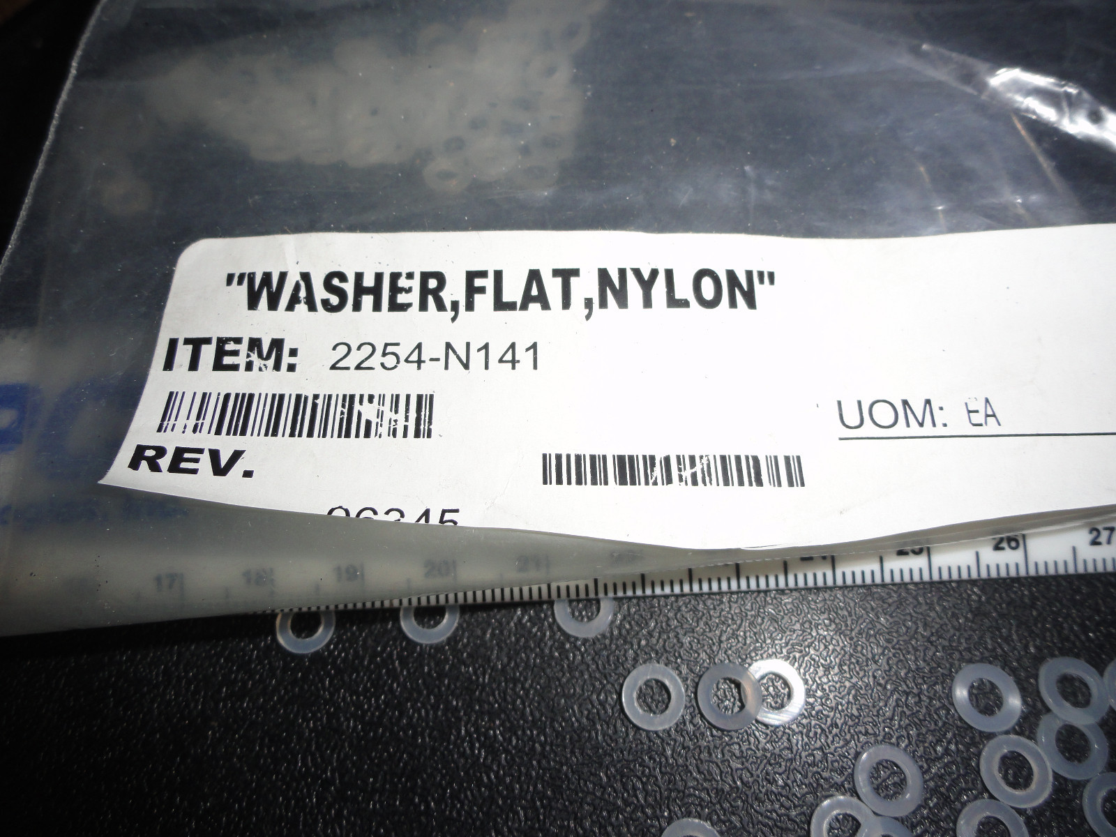 2254-N141 Polyamide Insulator Washers , #6 Screw, Mfg Carey ...