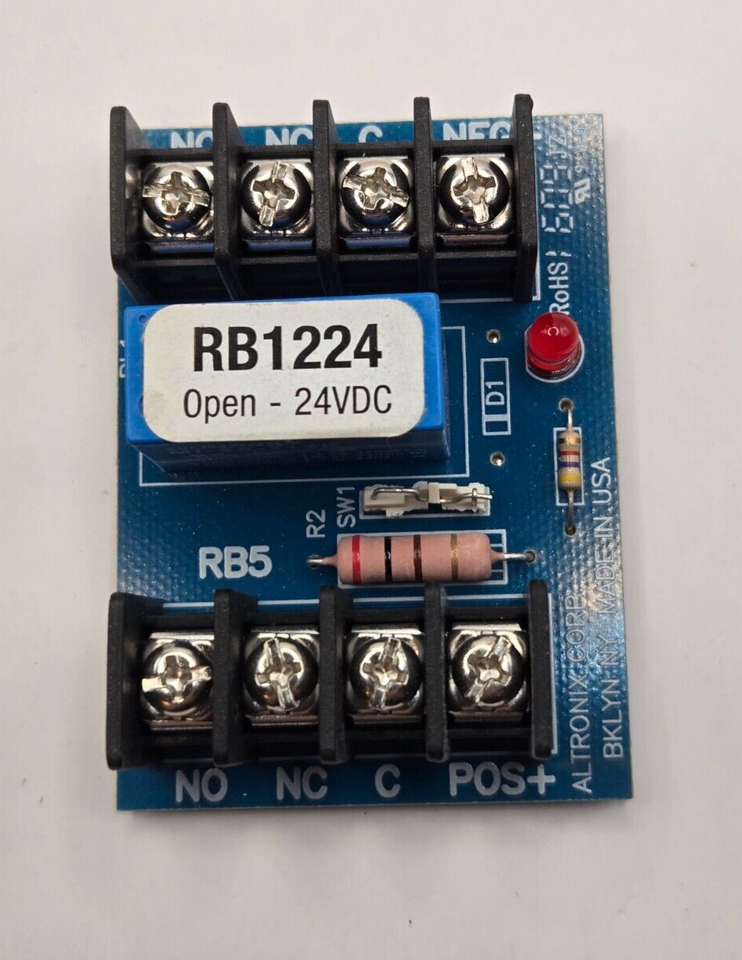 ALTRONIX RB1224 Relay Module 12 or 24VDC 5amp DPDT NOS | eBay