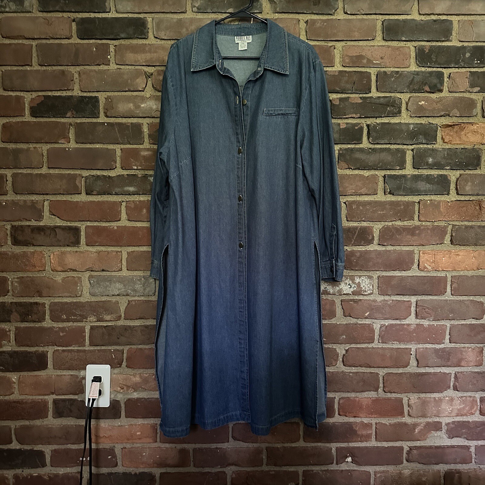 Vintage BOBBIE BEE | denim duster topper side slits -… - Gem