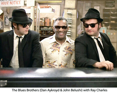 Blues Brothers and Ray Charles - 8x10 Color Photo | eBay