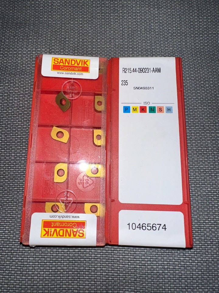 SANDVIK CARBIDE INSERTS QUANTITY 10 R215.44-090231-AAM GRADE 235 | eBay