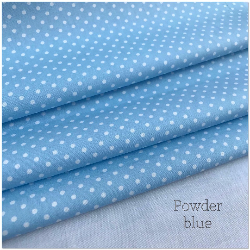 3mm Polka Dot Collection 100% Cotton Fabric, Sewing, Craft, Spots ROSE ...