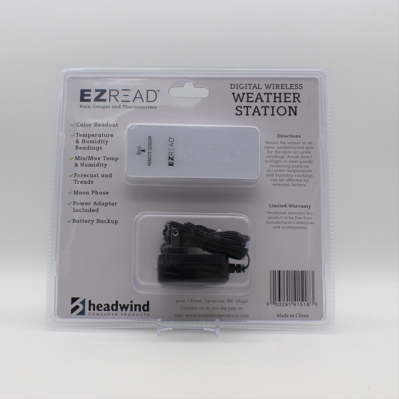Headwind EZREAD Easy Read Digital Wireless Weather Station COLOR ...