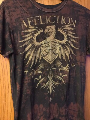 Affliction (Brand) Black & Red Shirt. L. | eBay