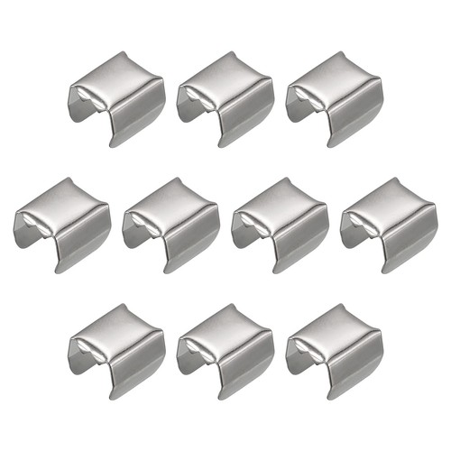 Fold Over Crimp Caps, 100Pcs 10 x 8mm Ribbon End Clasp Tips White ...