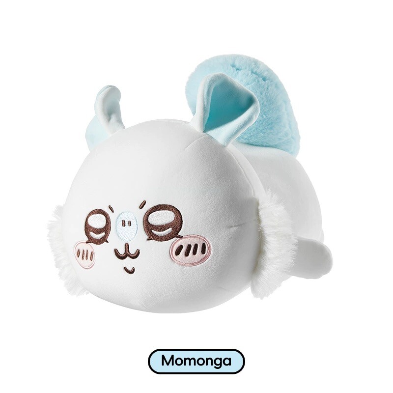 ChiiKawa X Miniso | ChiiKawa Hachiware Usagi Momonga Lying Down 25cm ...