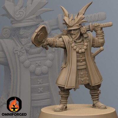 Samurai Miniature Daimyo Mini Dungeons and Dragons Mini DnD 5e 28mm | eBay