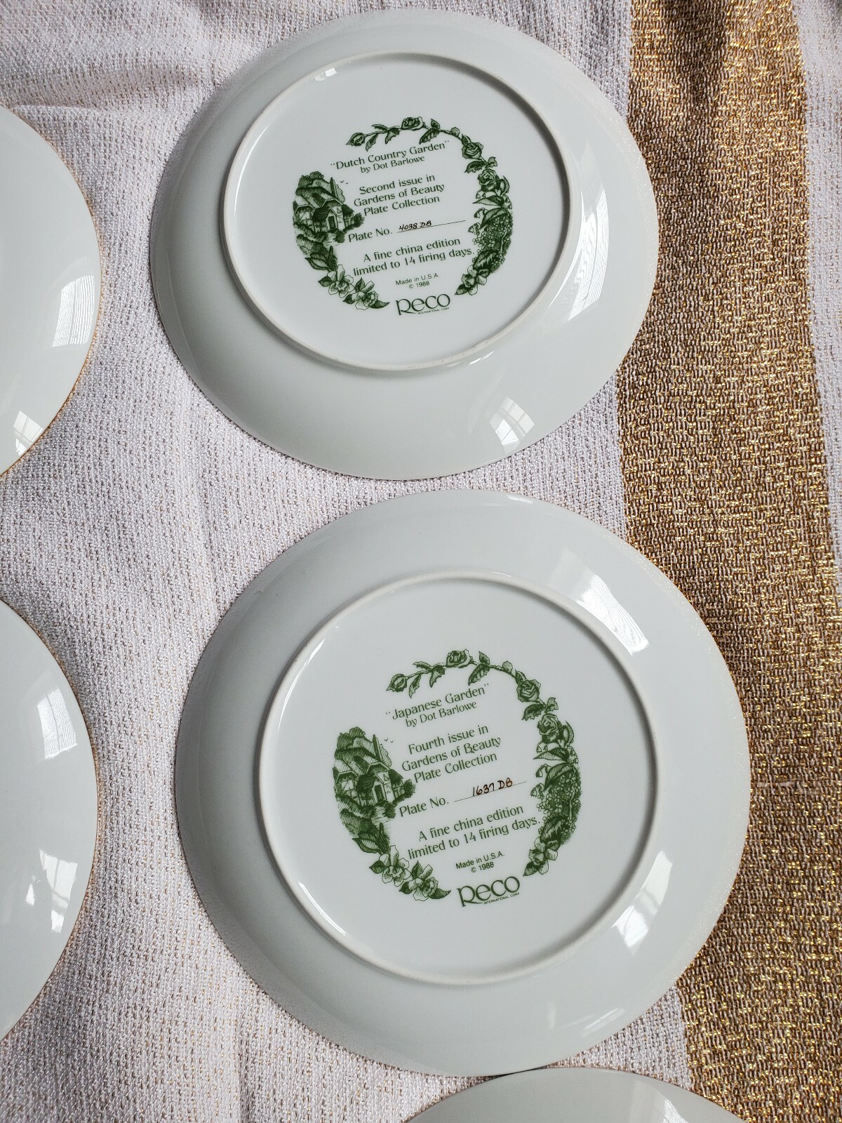 Recco 1988 Gardens Of Beauty Plate Collection 1st-7th issue numbered | eBay