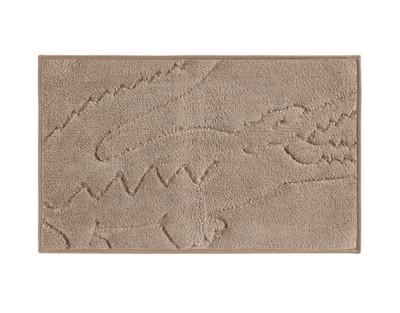 LACOSTE HERITAGE FLOOR/BATH MAT DARK GRAY/METEORITE 20" x 32"/50.8 CM x ...