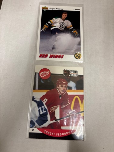 Sergei Fedorov 2 Rookie Card Lot RC Detroit Red Wings | eBay