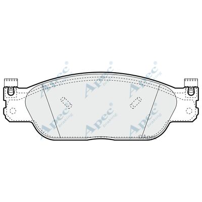 Brake Pads Set Front PAD1132 Apec XR810210 XR812435 XR813324 XR858178 ...
