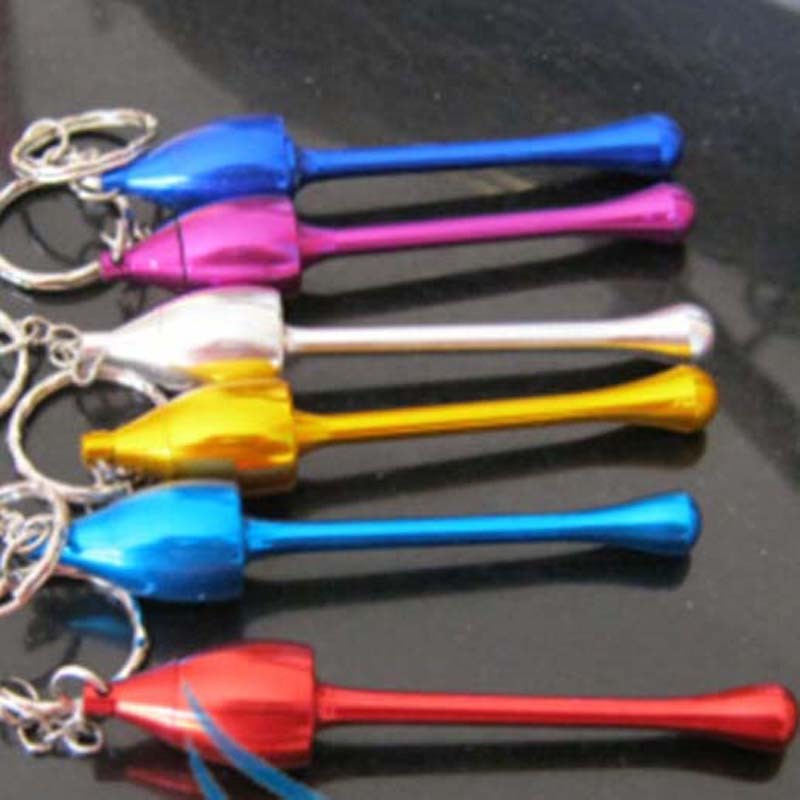 10 Pieces Cute Key Chain Smoking Pipe Fashion Gift Mini metal Keychains ...