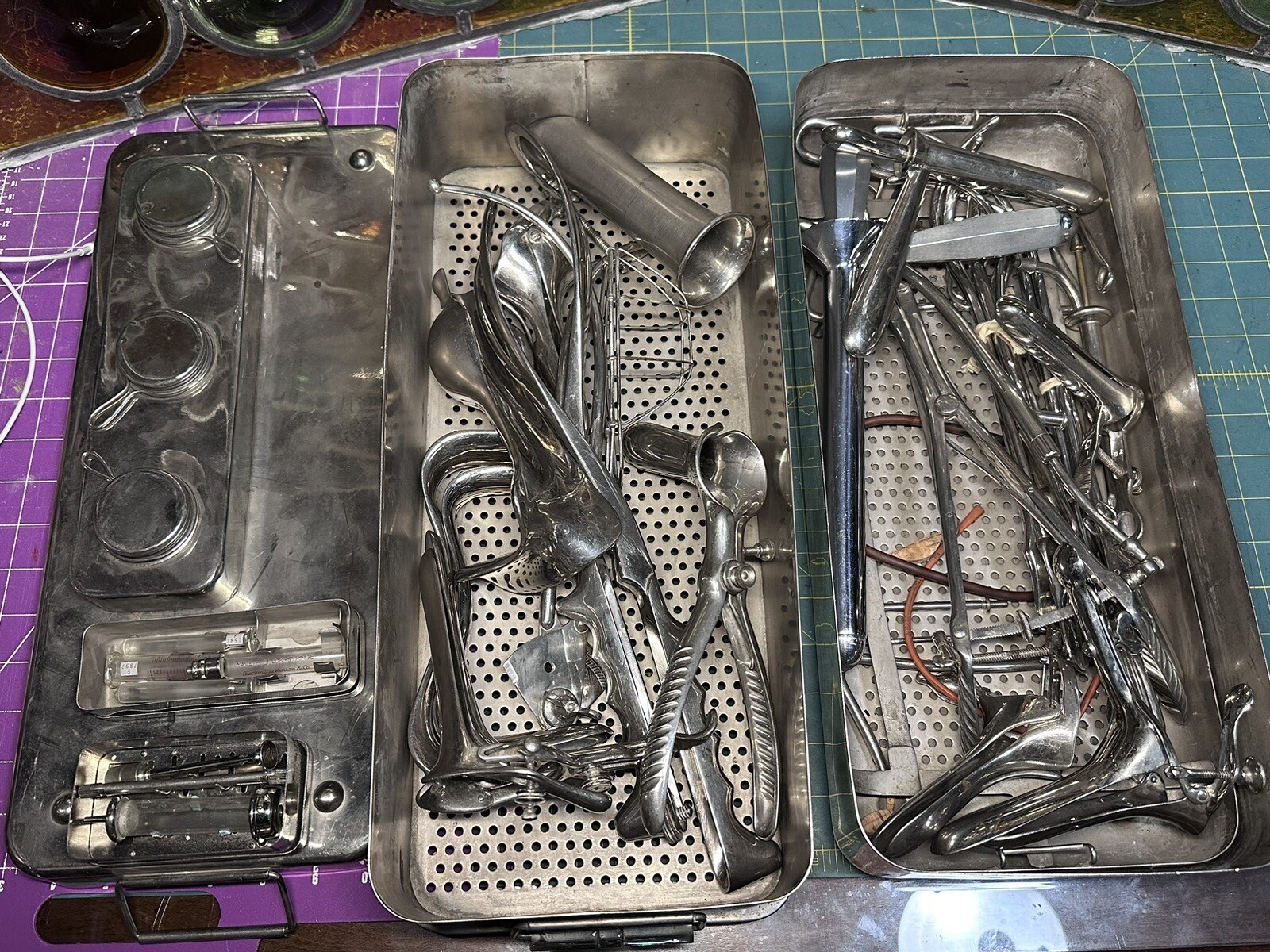 HUGE 40+ LOT Vintage Gynecology Set OBGYN Tiemann Speculum Dilator ...