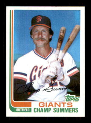 1982 Baseball 1982 Topps Traded Champ Summers San Francisco Giants ...