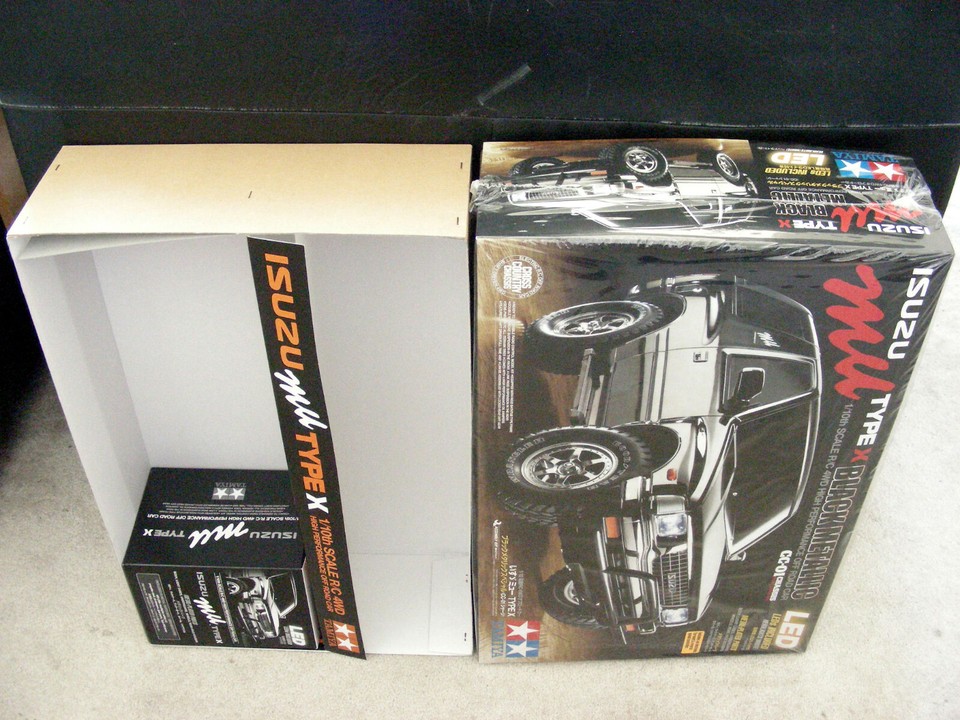 Limited Tamiya 47383 CC01 Isuzu MU Type-X BLACK METALLIC EMPTY KIT BOX ...