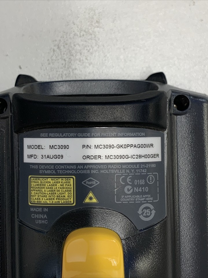 Motorola MC3090G MC3090-GK0PPAG00WR PDA Laser Barcode Scanner PDA WiFi ...