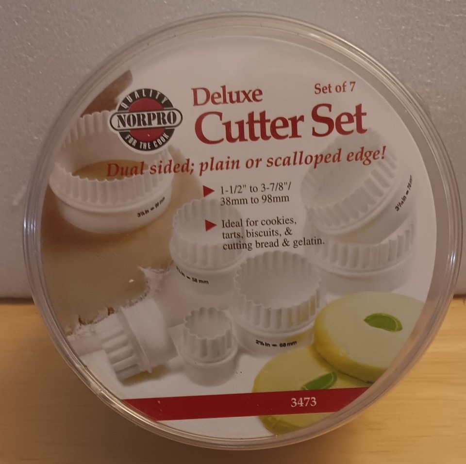 Norpro Deluxe Cutter Set of 7 sizes - Brand New Biscuit Doughnut pastry ...