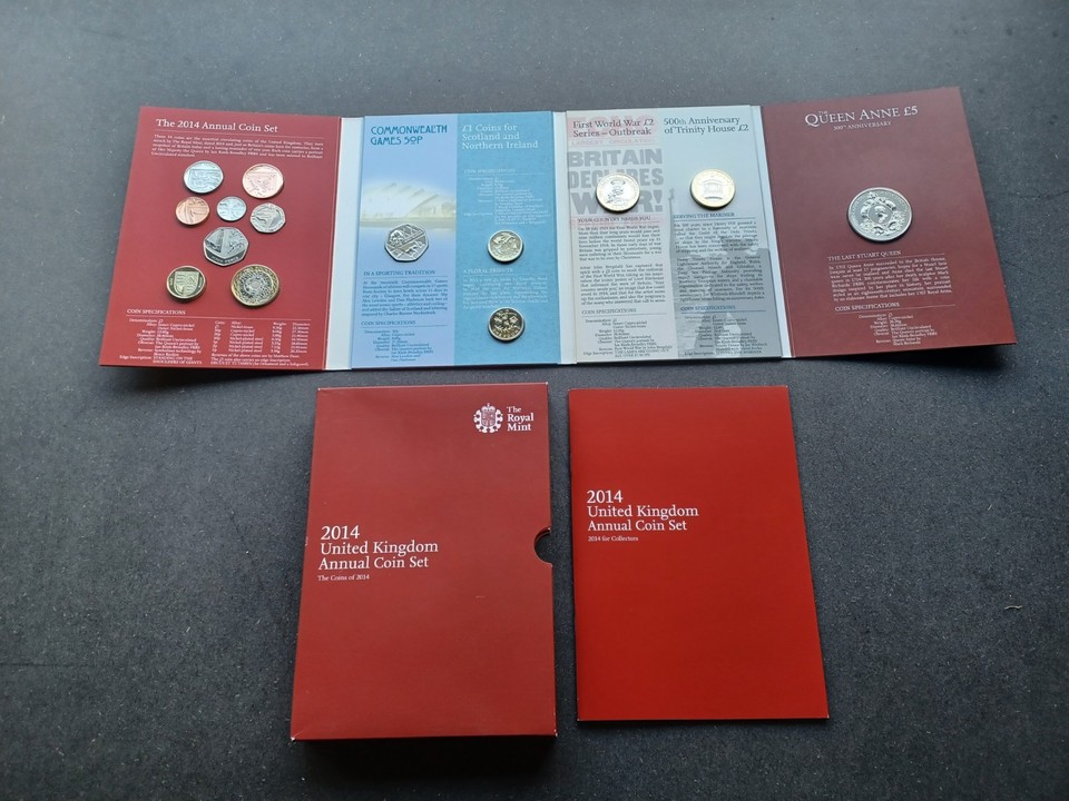 Royal Mint 2013 2014 United Kingdom Annual Coin Set Collection | eBay UK