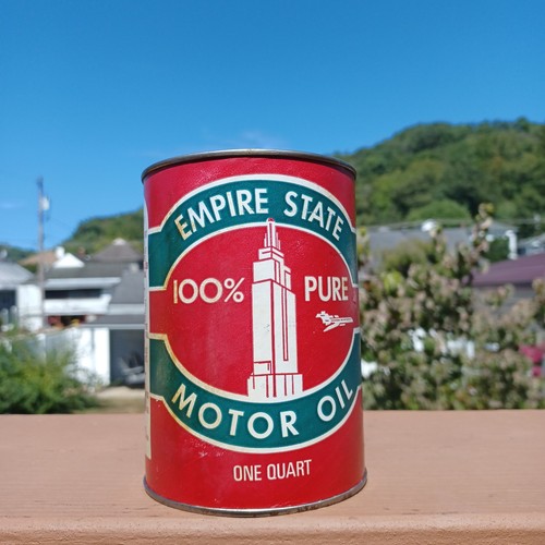 Vintage 1 Quart Empire State Motor Oil Can-FULL | eBay