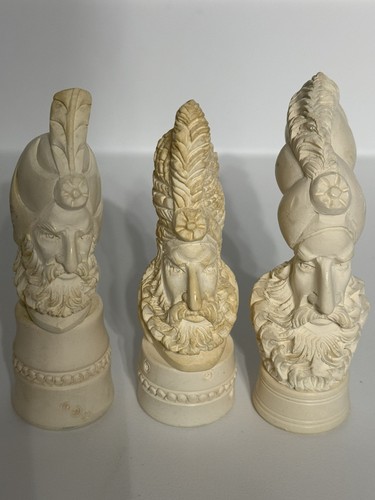 3 VTG Old Hand carved Meerschaum Ottoman Sultan Head Turkish Unique ...