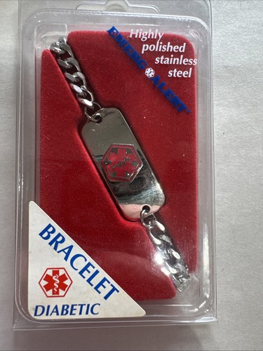- Medical Alert ID Bracelet Diabetic Engraved Bracelet | eBay