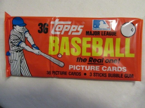 1983 Topps Baseball Grocery Rack Pack - Randomly Pulled From Factory ...