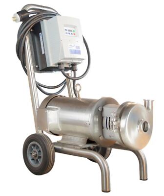 Stainless Pump Cart with washdown VFD, wired with cord and plug ...
