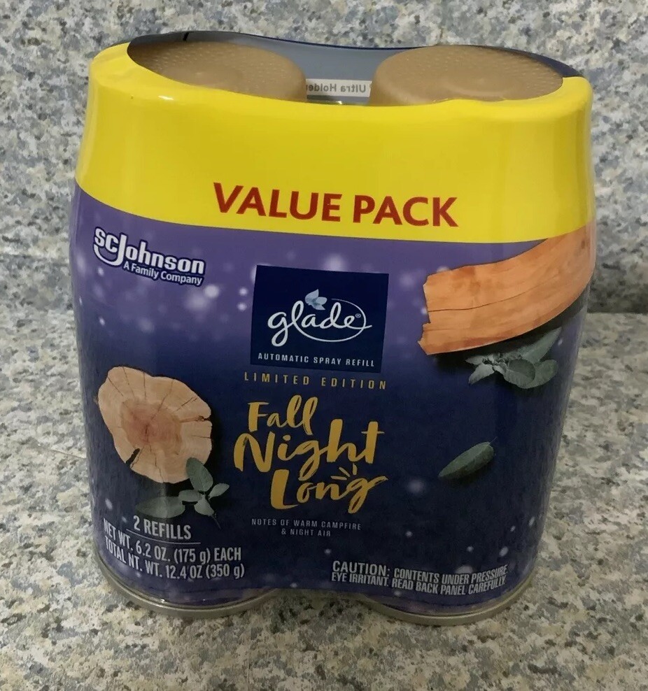☀️ Glade Fall Night Long Automatic Spray Refill Limited Edition - 2 ...