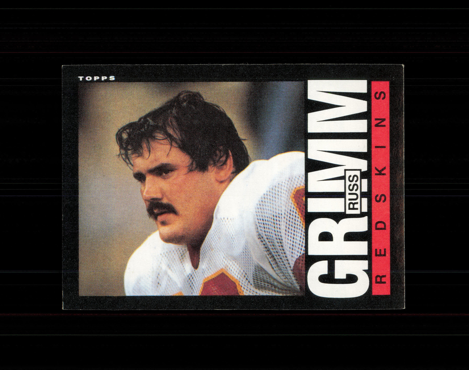 1985 Topps Football #182 Russ Grimm Washington Redskins | eBay