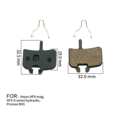2 Pairs Bike Bicycle Semi Metal Resin Brake for PADS For Hayes HFX9 MAG ...