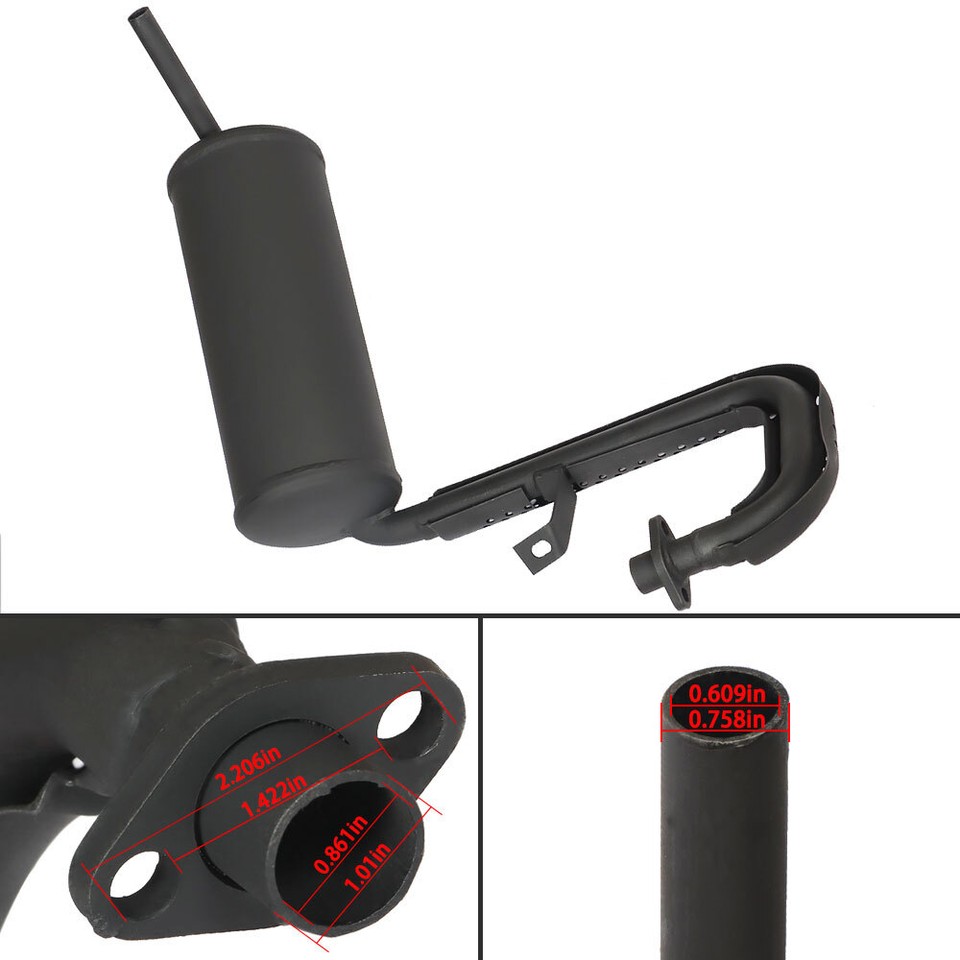 1994-2014 Club Car DS Gas Golf Cart Exhaust Muffler For Kawasaki FE290 ...