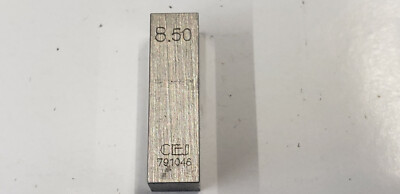 8.50mm CEJ Starrett Rectangle Steel Gage Gauge Block. shelf-f4 #2 ...