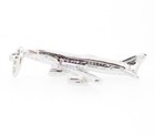 Charm M & M Sterling Silver passenger jet airplane DC 8 with 4 engines ...