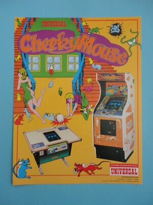 Cheeky Mouse Video Arcade Machine Flyer Original Universal Brochure | eBay
