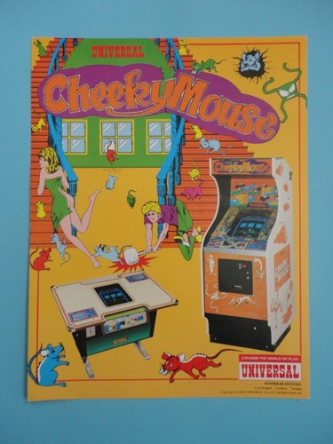 Cheeky Mouse Video Arcade Machine Flyer Original Universal Brochure | eBay