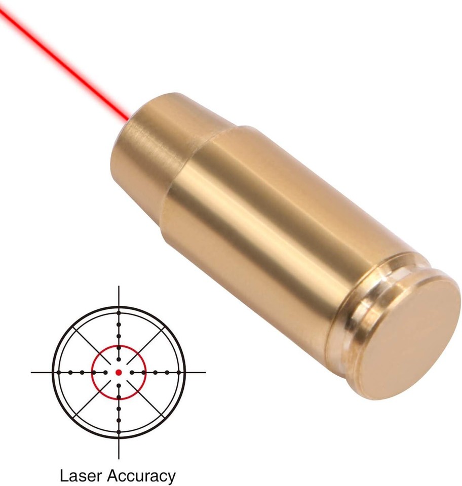 Laser Bore Sight 9mm & Cal.40 S&W Lazer Zeroing Red Dot Boresighter w ...