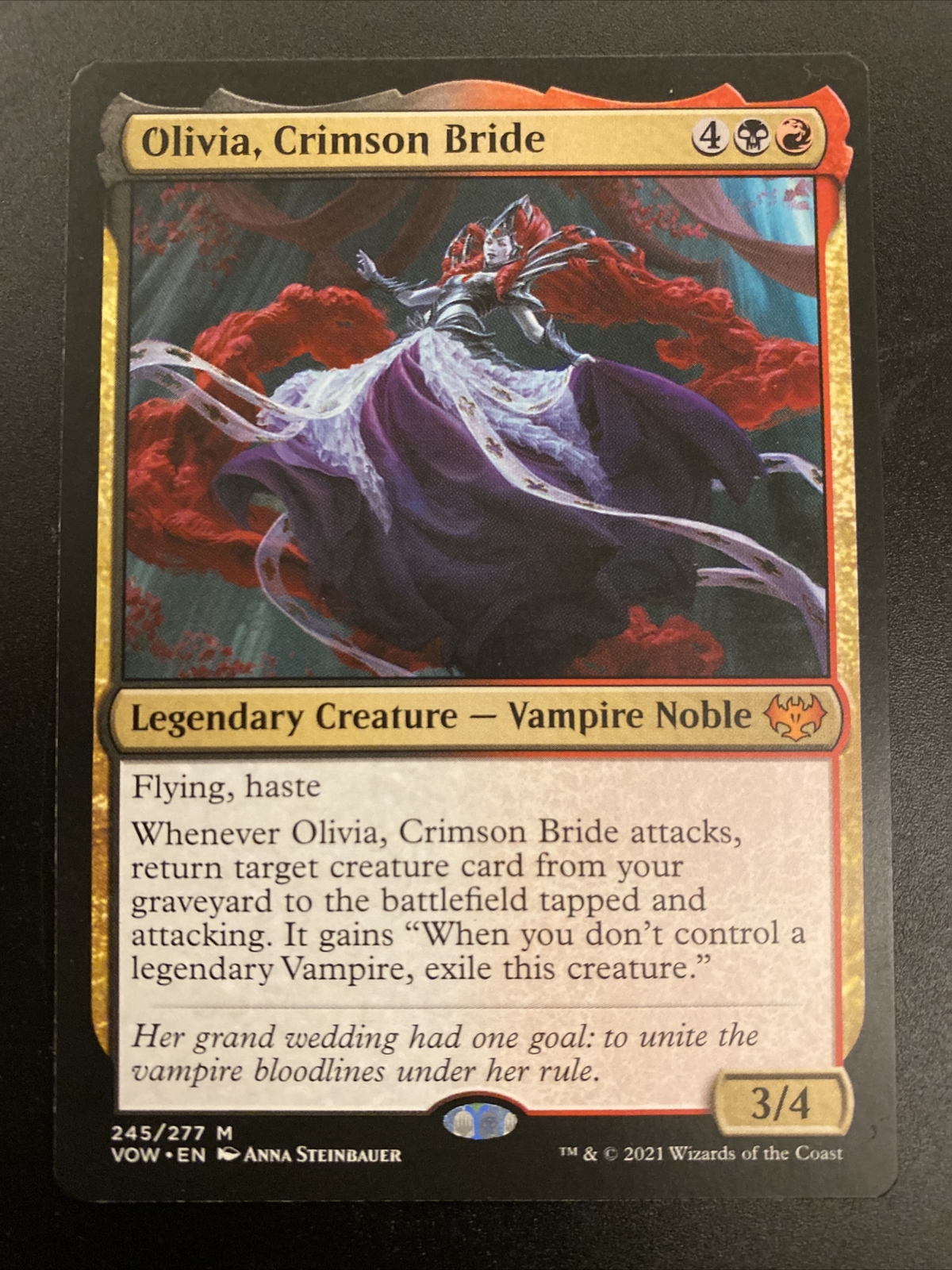 Olivia, Crimson Bride 245/277 MTG Innistrad: Crimson Vow Set Mythic NM ...