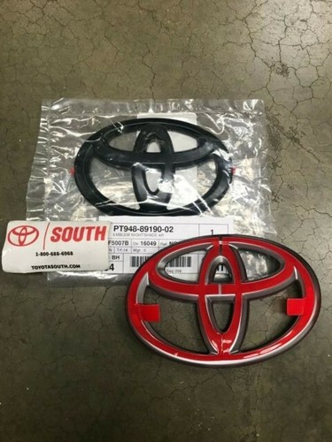 2010-2024 Toyota 4Runner Black Emblems PT948-89190-02 2PC Blackout ...